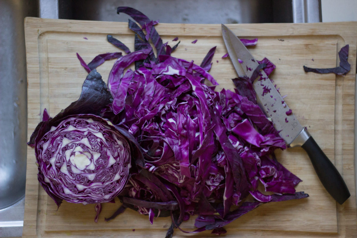 Red Cabbage Dyed Easter Eggs - McKenzie Sue Makes