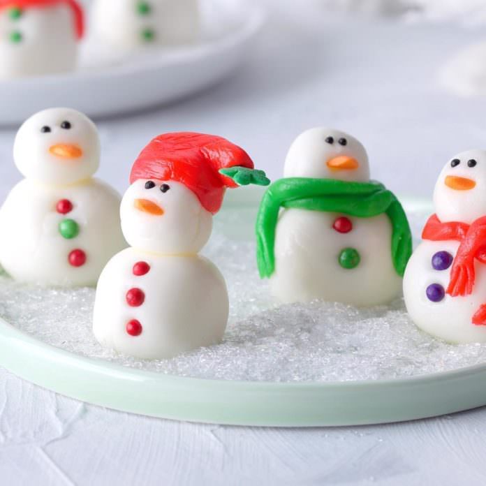 Edible Minty Snowmen - McKenzie Sue Makes