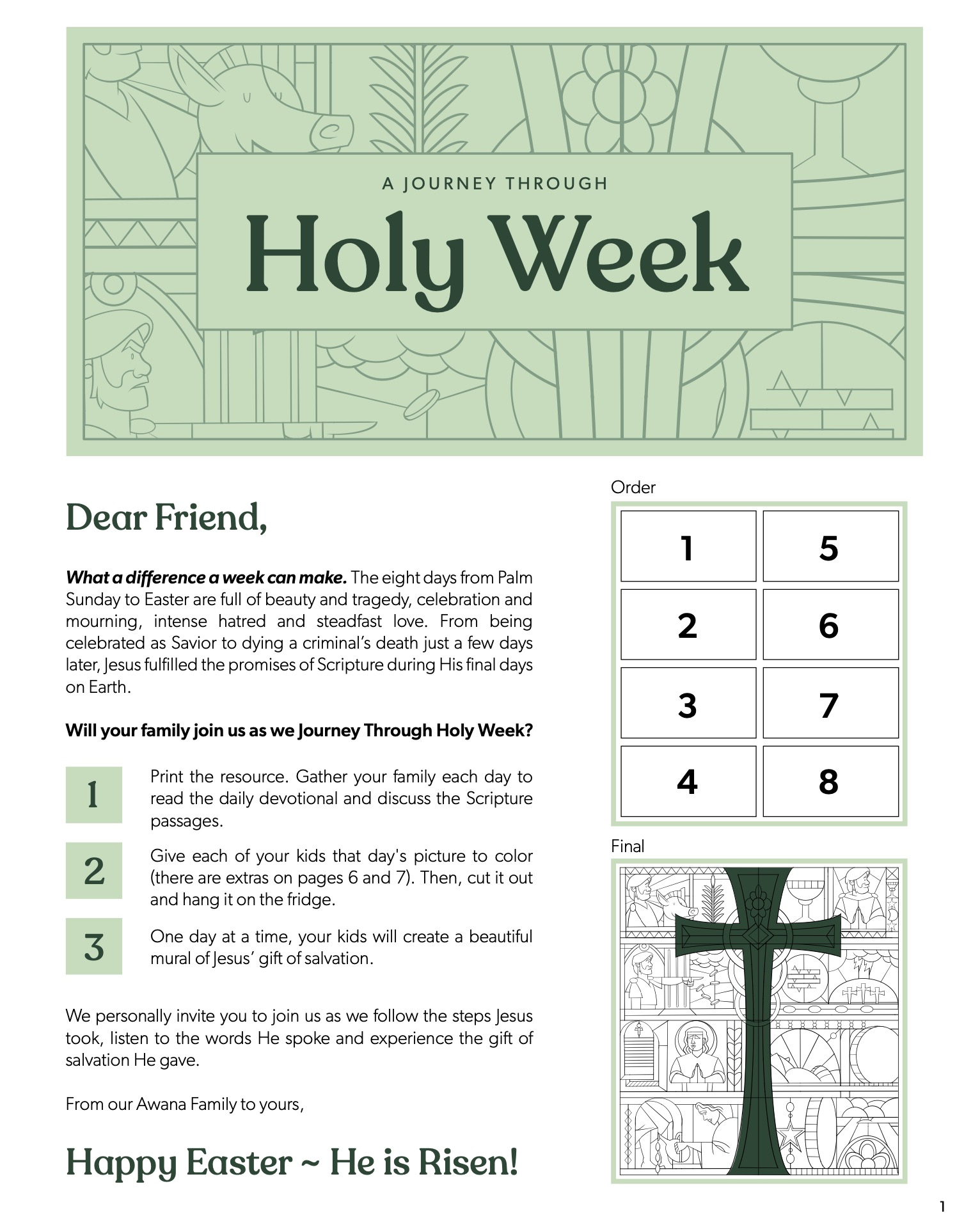 A Journey Through Holy Week — All Ages - McKenzie Sue Makes